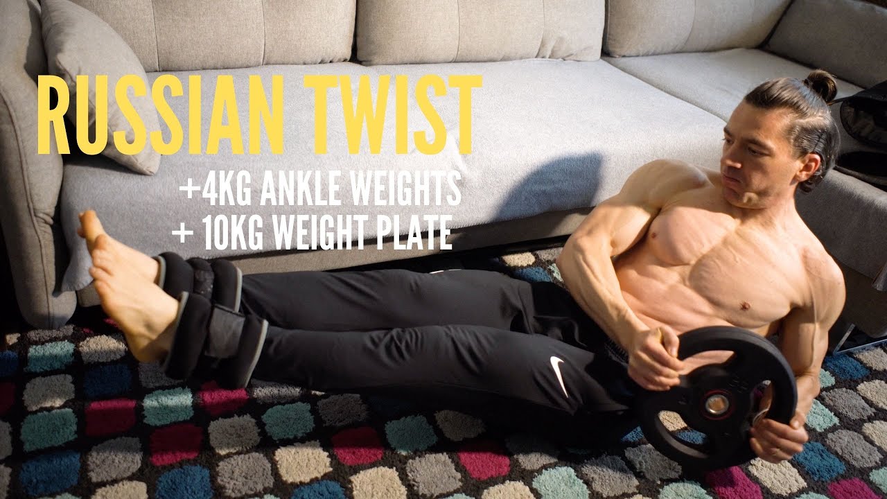 RUSSIAN TWIST with weights - The exercise of the day | Core strength ...