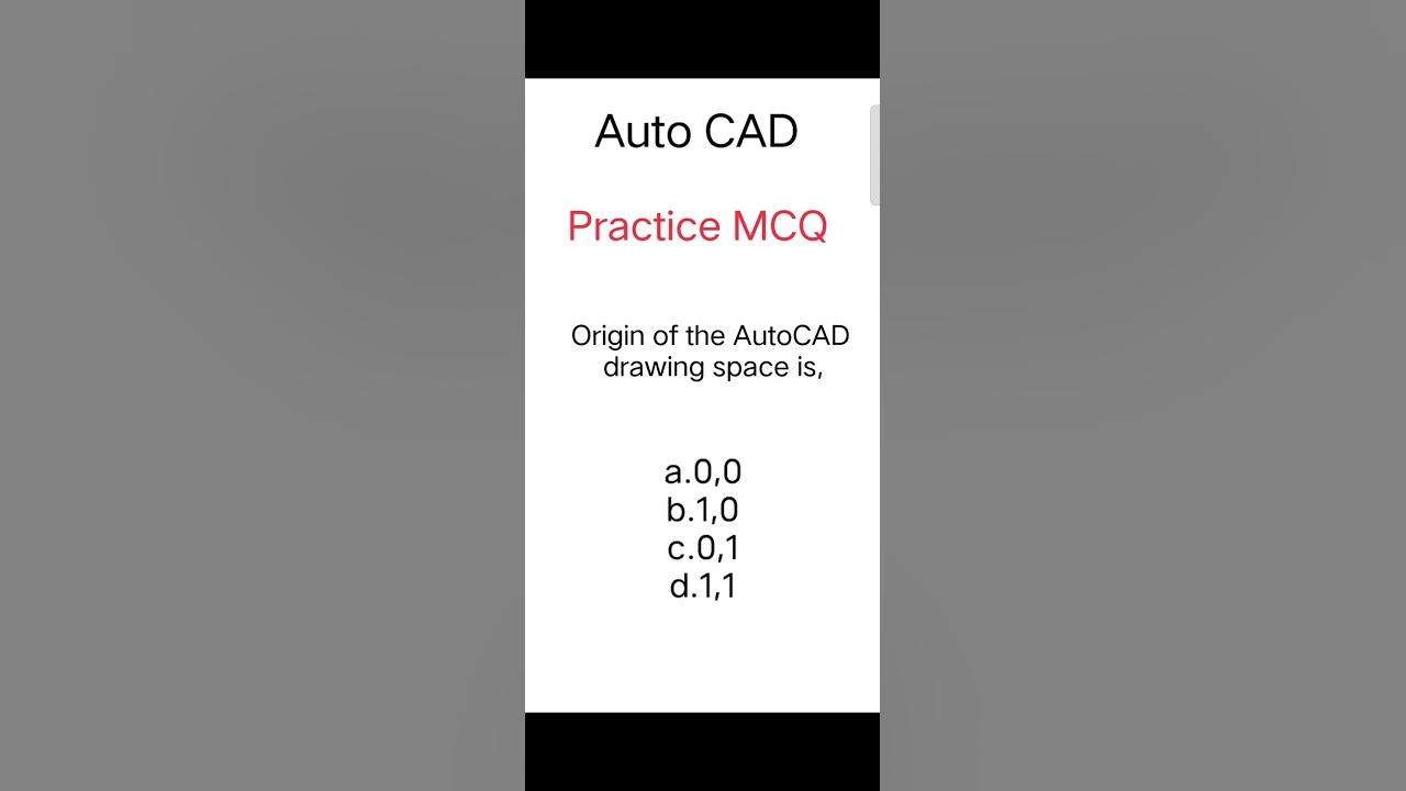 Auto cad theory and MCQ #tpa #autocad #tcs_pattern - YouTube