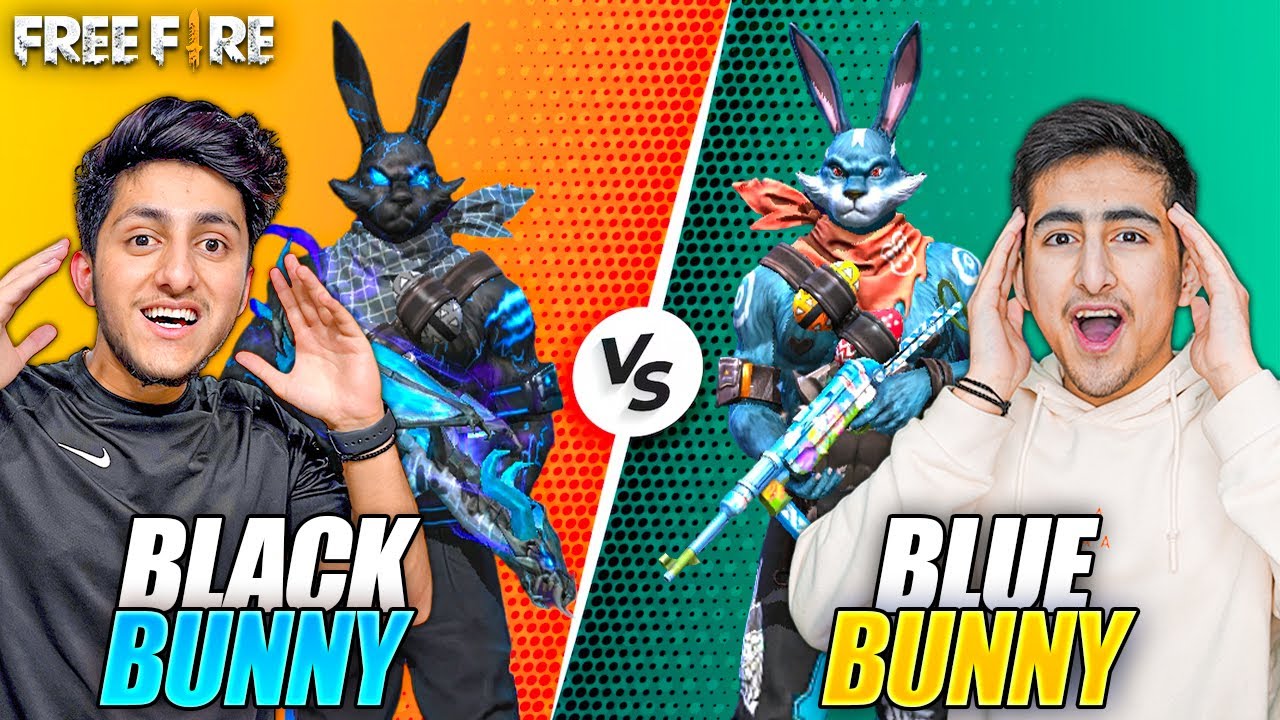 BLACK BUNNY VS BLUE BUNNY 1 VS 1 OP GAMEPLAY - GARENA FREE FIRE - YouTube