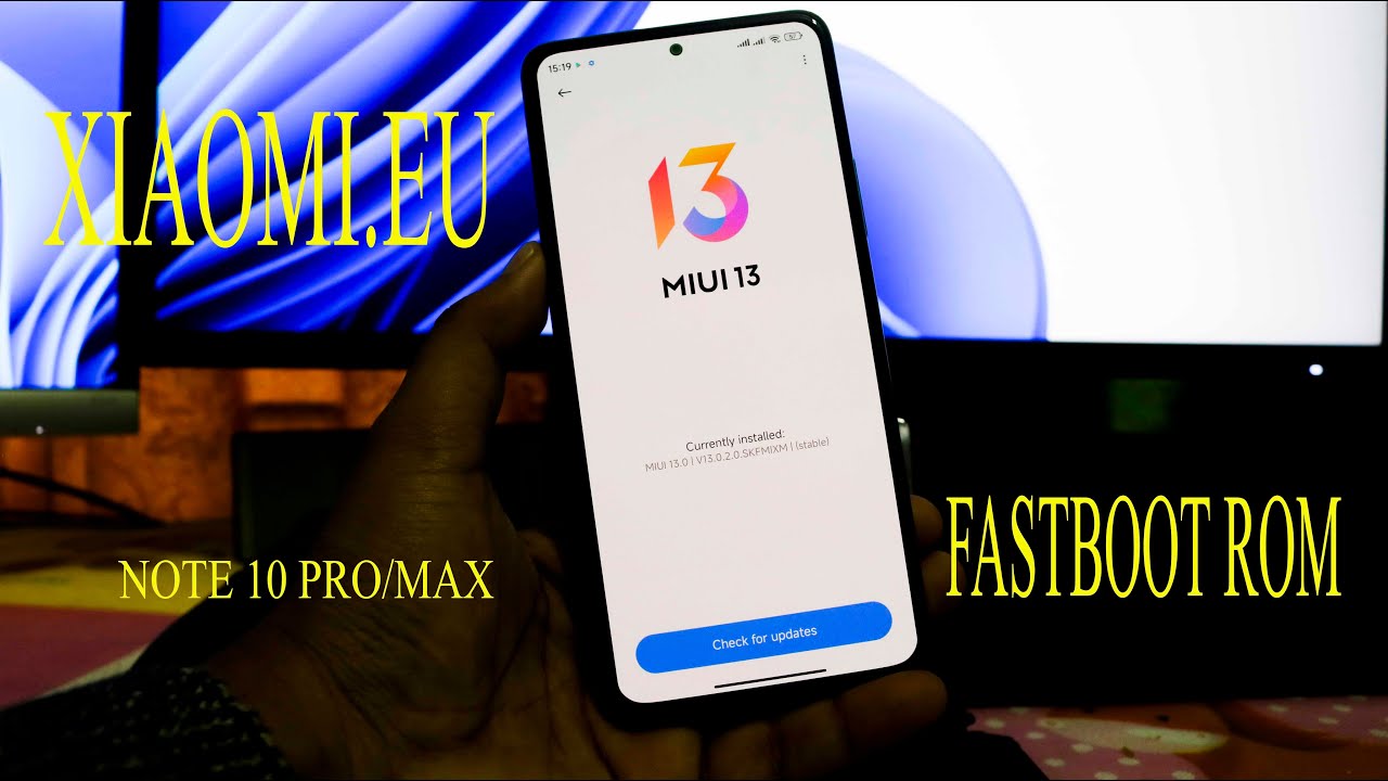 How to install EU MIUI 13 FASTBOOT ROM ON REDMI NOTE 10 PRO /MAX - YouTube