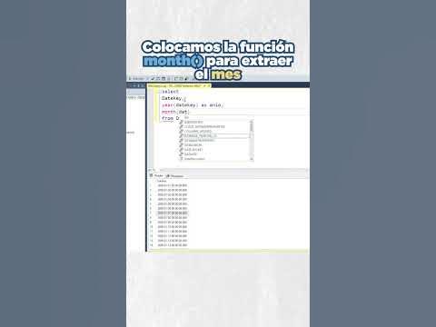 Extrae el año, mes y día de una fecha utilizando SQL - YouTube