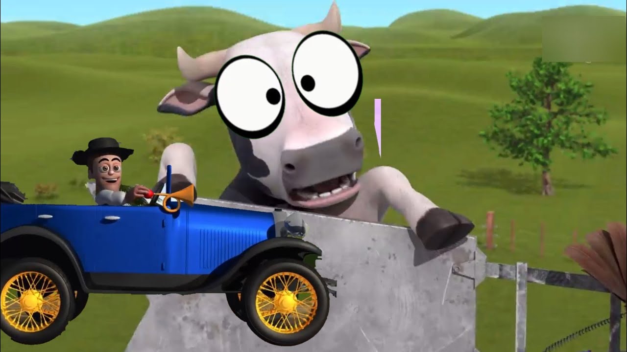 Girando El Auto Bochinchero y la vaca con cuenta regresiva y fuegos ...