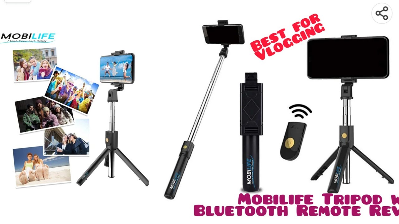 Mobilife Selfie Stick with bluetooth and Integrated Tripod or mobile ...