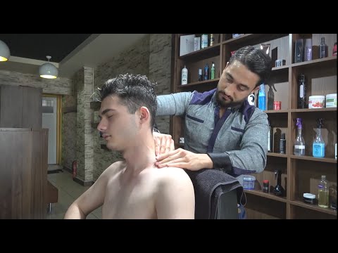 ASMR Turkish Barber Face Massage, Head Massage and Body Massage (DaDa & Tunahan)