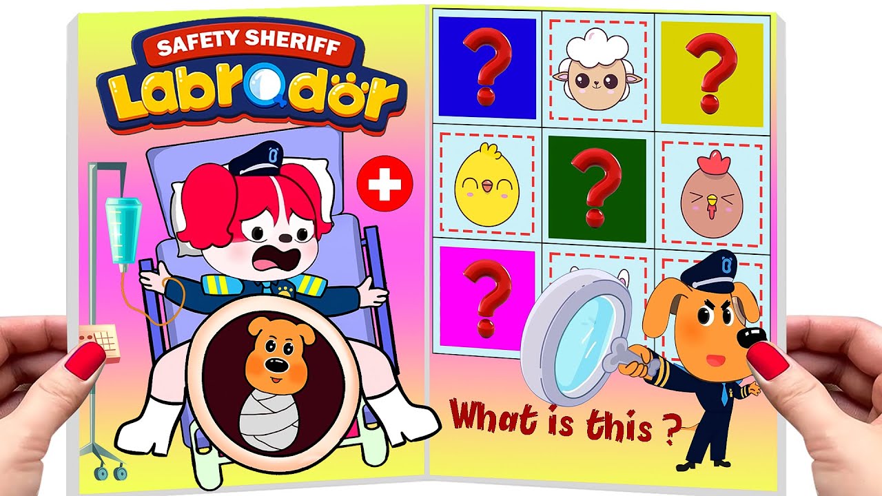 [ Paper DIY ] ️Making Quiet Book Sheriff Labrador/ Sheriff Labrador ...