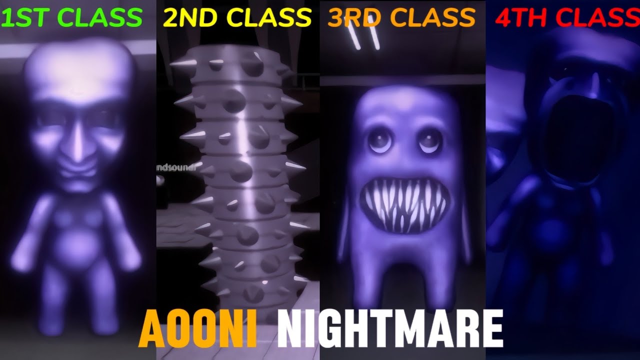 Aooni nightmare all classes 1 to 4 & Full walkthrough + Ending | ROBLOX ...
