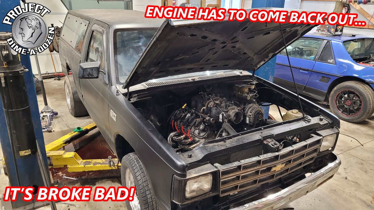 FOUND THE ISSUE! But the Junkyard 6.0 LS is HURT BAD! Dirt Cheap S10 ...