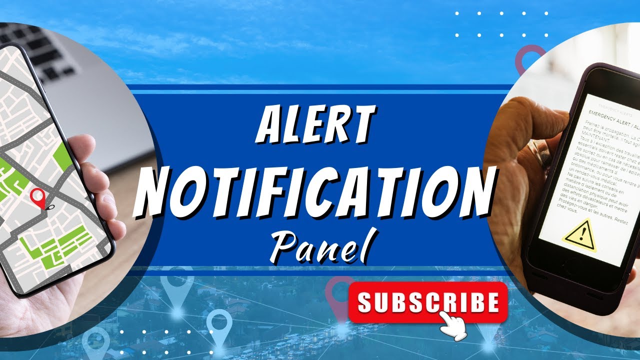 Alert Notification Panel displays real time alert updates of events ...