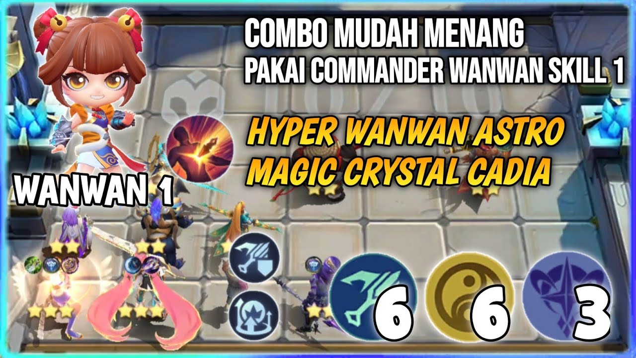 COMBO MUDAH MENANG PAKAI COMMANDER WANWAN SKILL 1 HYPER WANWAN ASTRO ...
