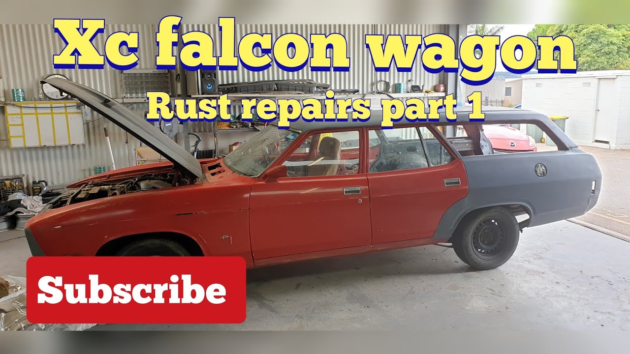 XC falcon wagon rust repairs part 1 - YouTube