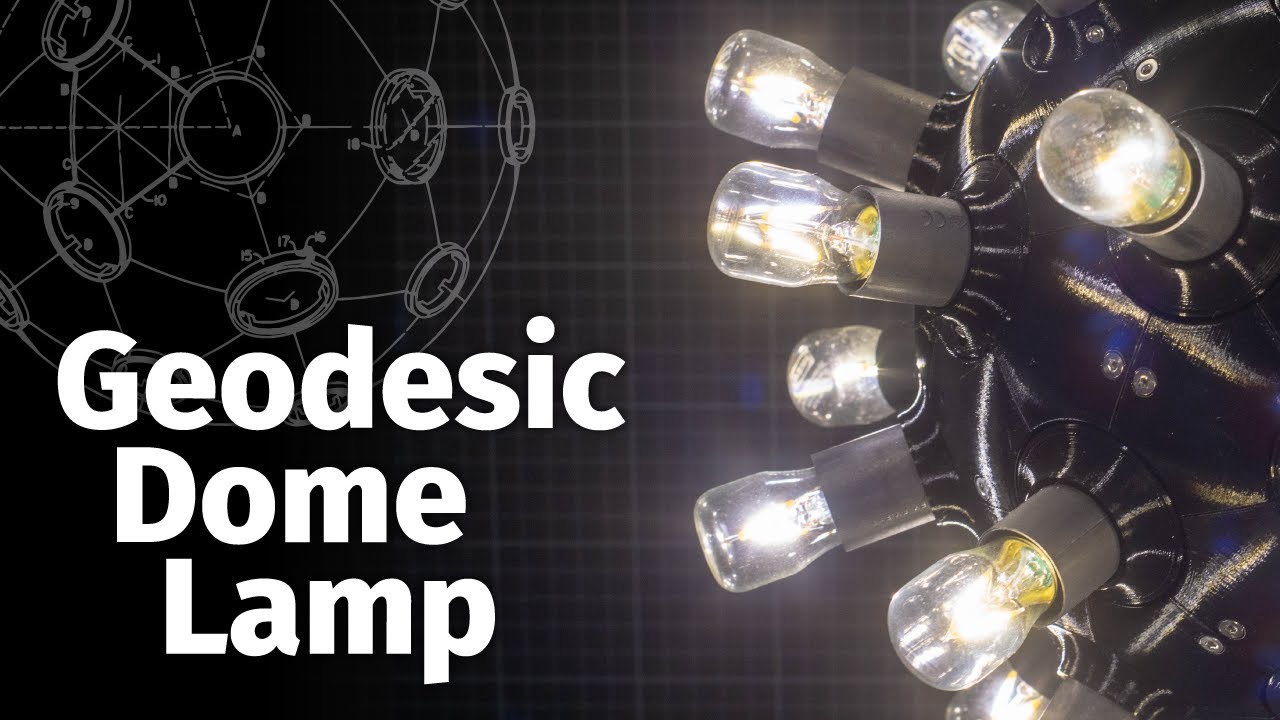 Making a Geodesic Dome Lamp from 92 Identical 3D-Printed Segments - YouTube