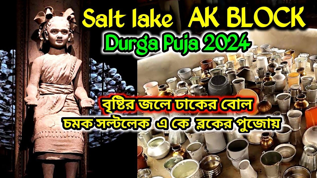 Saltlake AK Block Association Durga Puja 2024 | দূর্গা পূজা পরিক্রমা ২০২৪ #durgapuja2024 #salt # ...