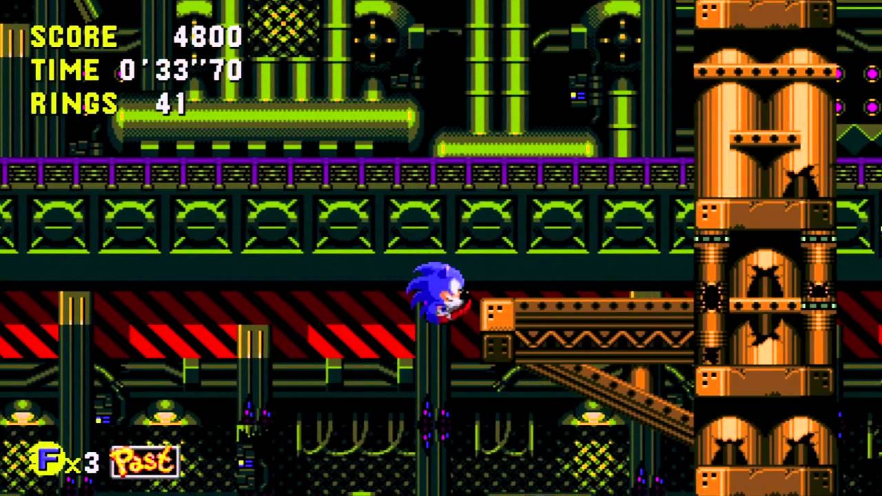 Sonic CD (XBLA) - Wacky Workbench: Zone 1: Bad Future Playthrough ...