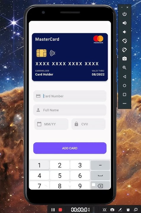 Animated Credit Card Input Form using Flutter - YouTube