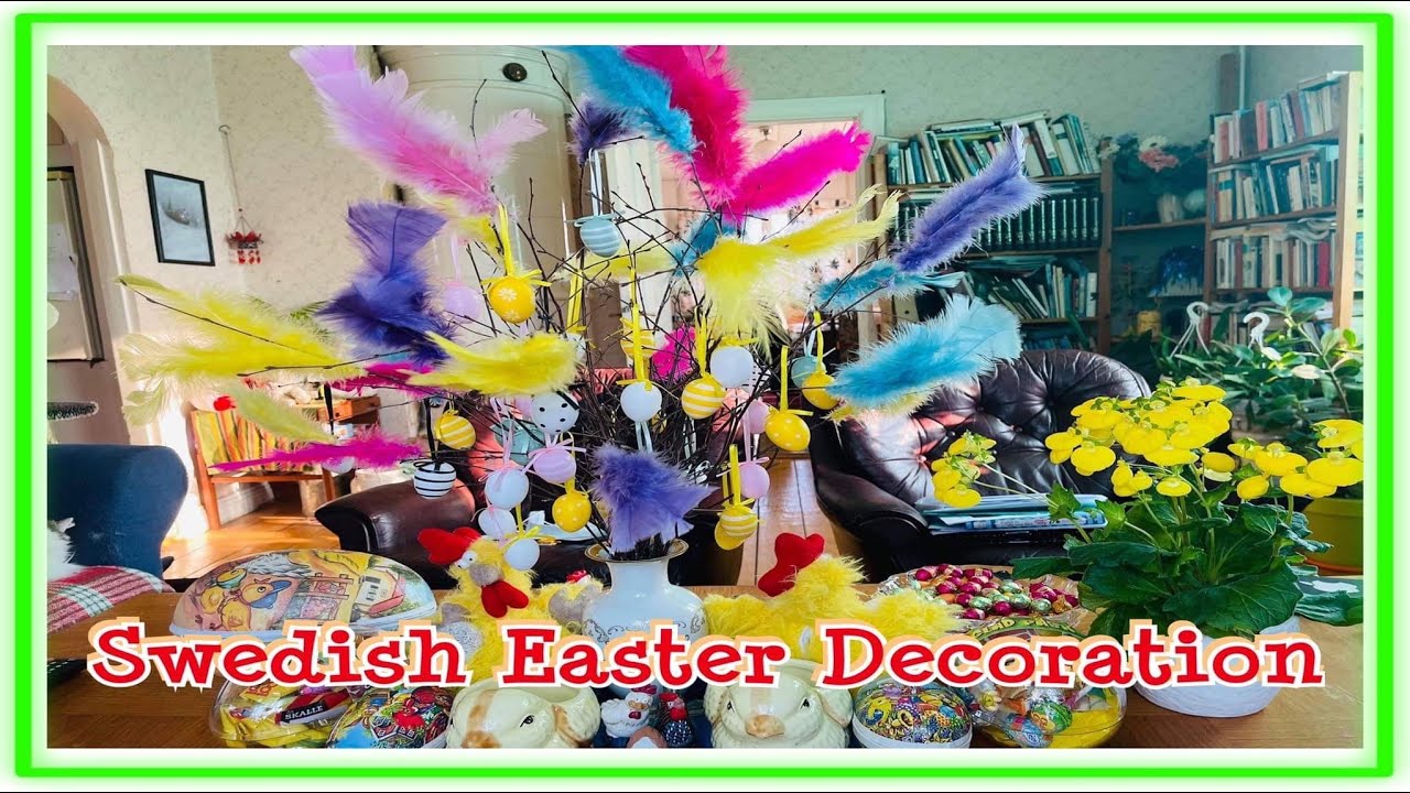 My simply swedish easter decoration - YouTube