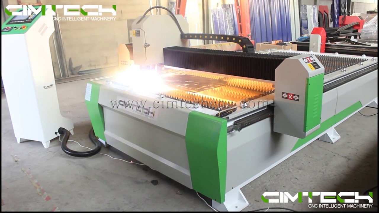 105A Hypertherm plasma cutting machine - YouTube