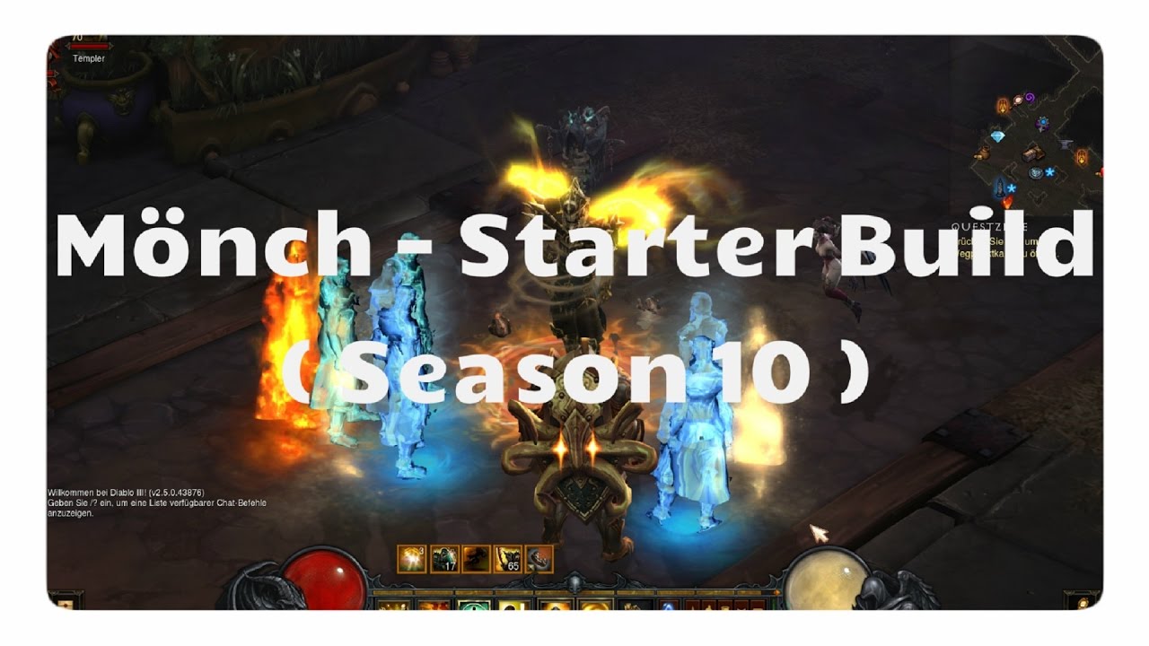 Season 10 - Mönch Starter Build (Woge des Lichts, Innas Set) - YouTube