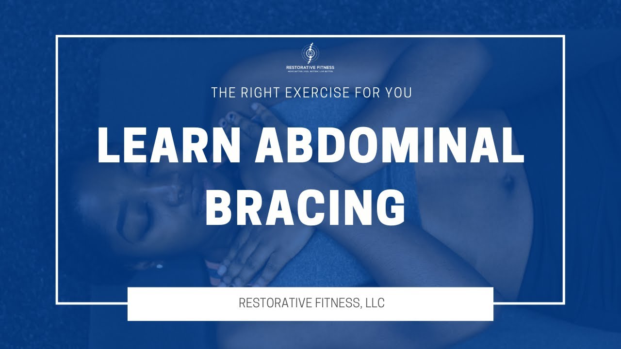 Learn how to practice abdominal bracing - YouTube