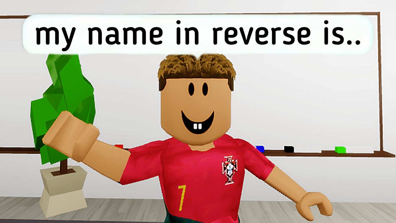 When you spell your name in reverse (ROBLOX MEME) - YouTube