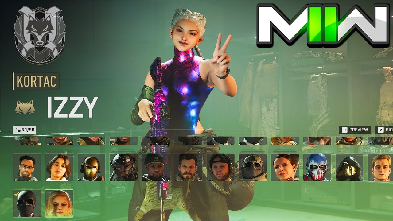 MW2 IZZY Operator Voice Lines Finishers YouTube