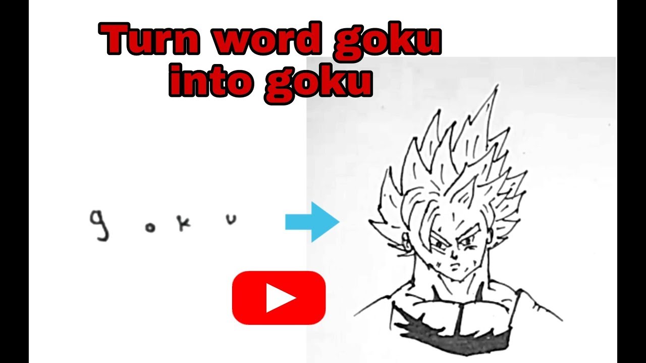 How to trun word goku into goku | by AP Creation - YouTube