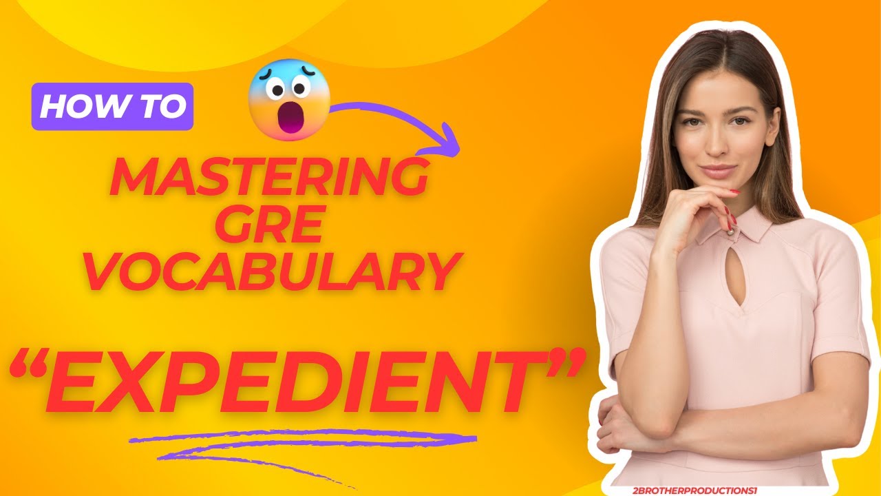 Expedient Master GRE Vocabulary - YouTube
