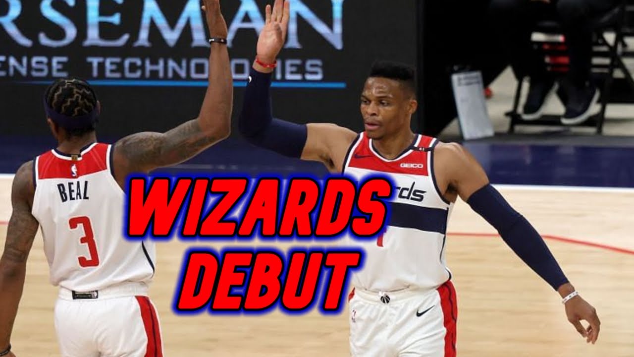 Russell Westbrook OFFICIAL WIZARDS DEBUT 21 Pts 15 Ast Full Highlights ...
