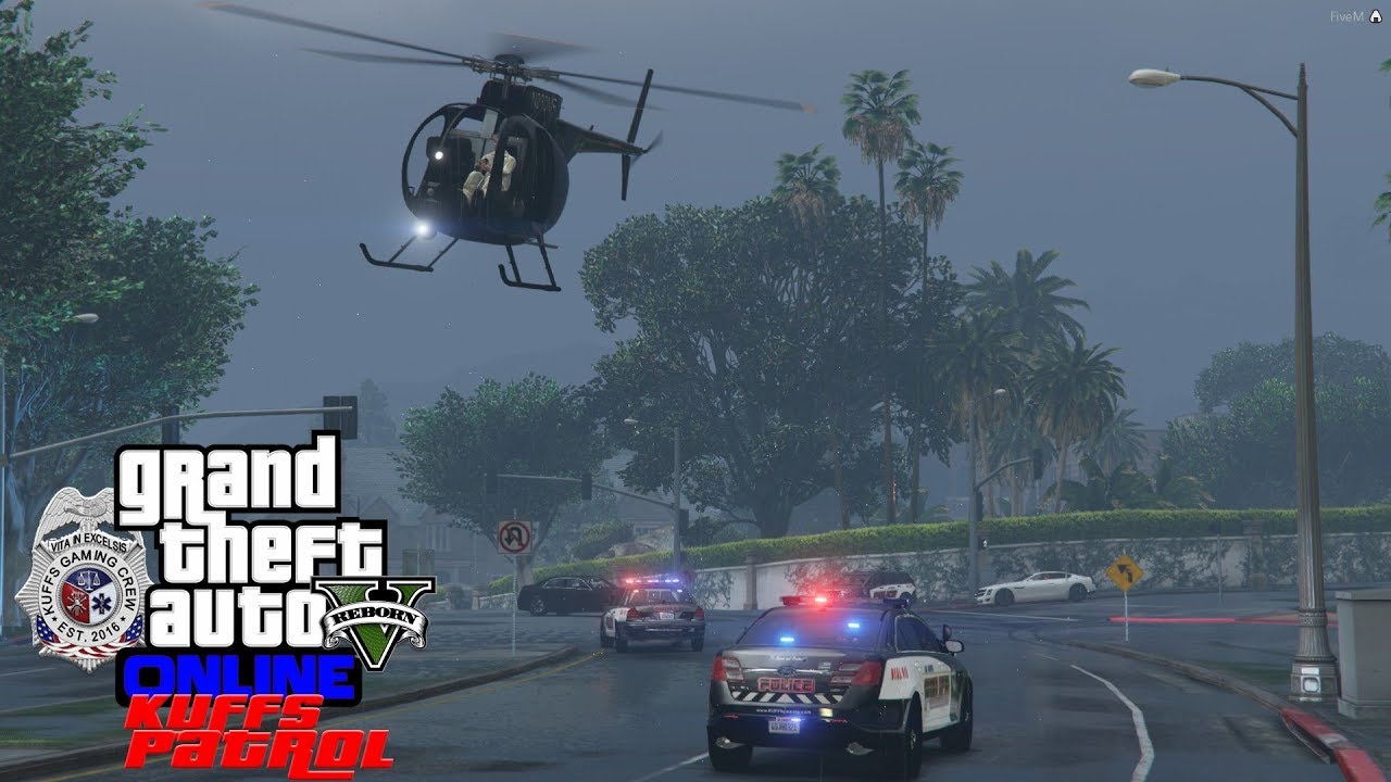 GTA 5 FiveM Police Roleplay - Stolen Helicopter - KUFFS Multiplayer ...