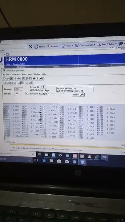 Modscan 32 bit data shows - YouTube