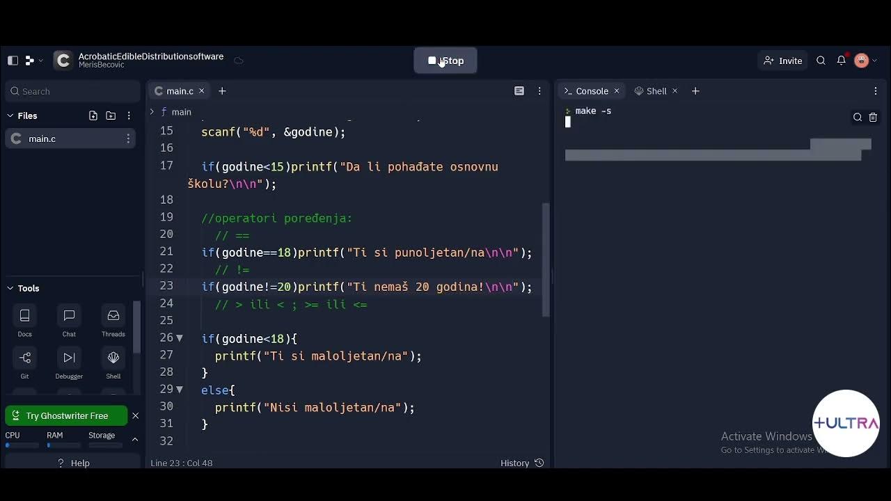 Video 10 - Osnove programiranja - Naredbe grananja i uslovi - YouTube