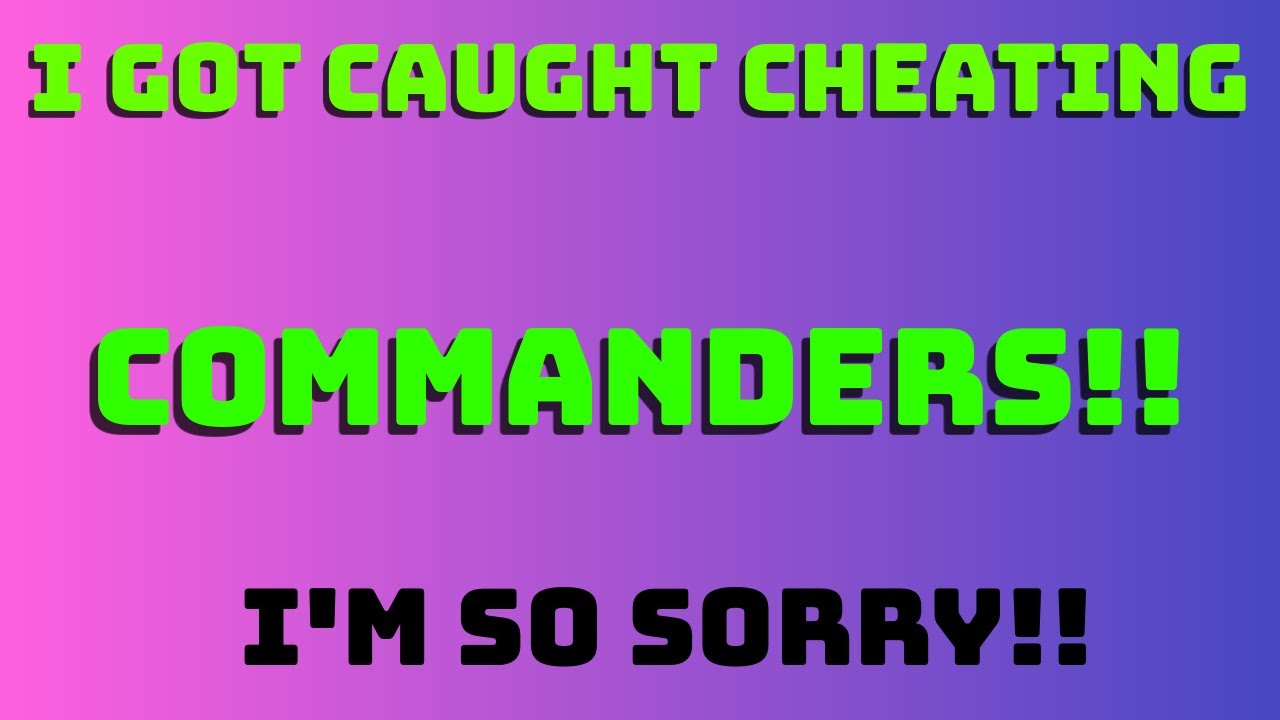 War Commander: I Got Caught Cheating Commanders I'm Sorry!! - YouTube