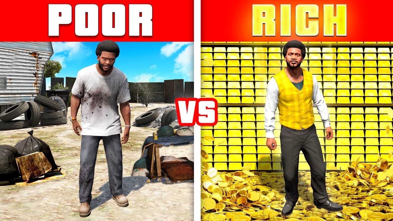 POOR LIFE vs RICH LIFE in GTA 5! - YouTube