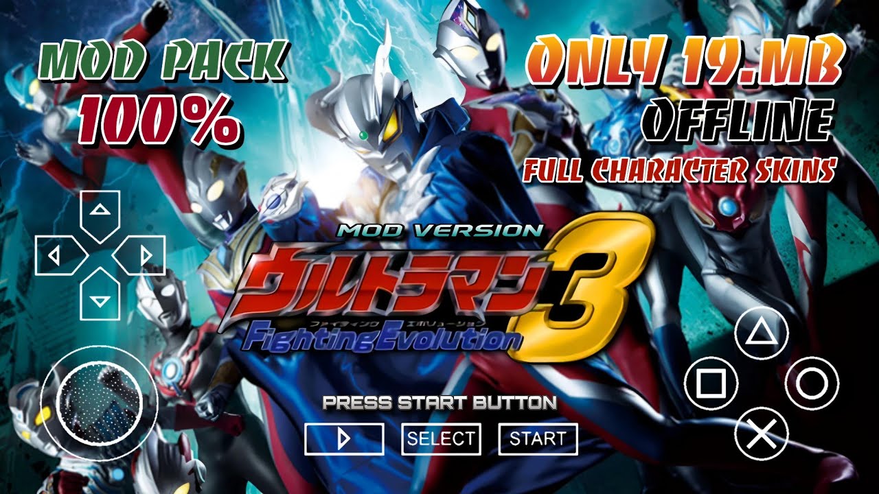 Game ULTRAMAN FIGHTING EVOLUTION 3 PPSSPP Android Offline Mod Ultraman ...