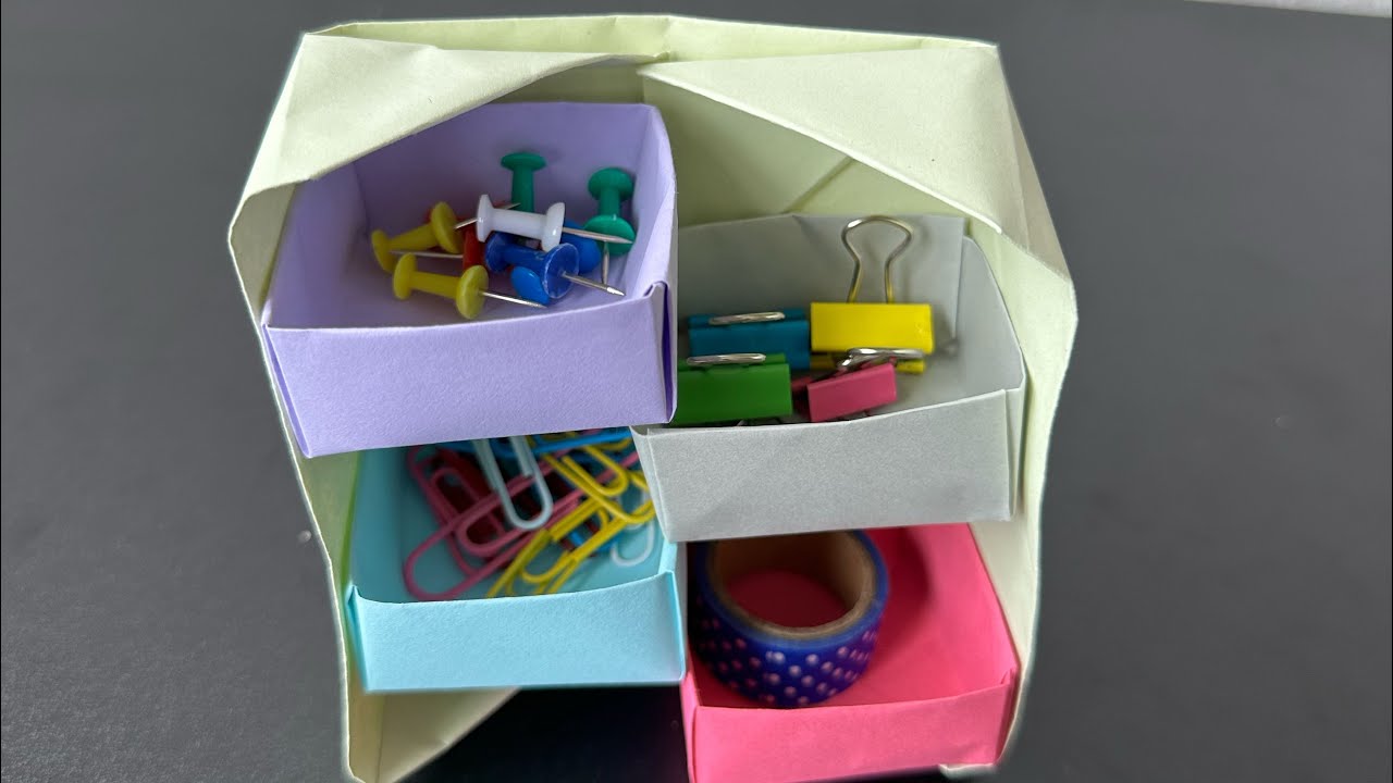 Stepper Box | Paper Craft | Origami - YouTube