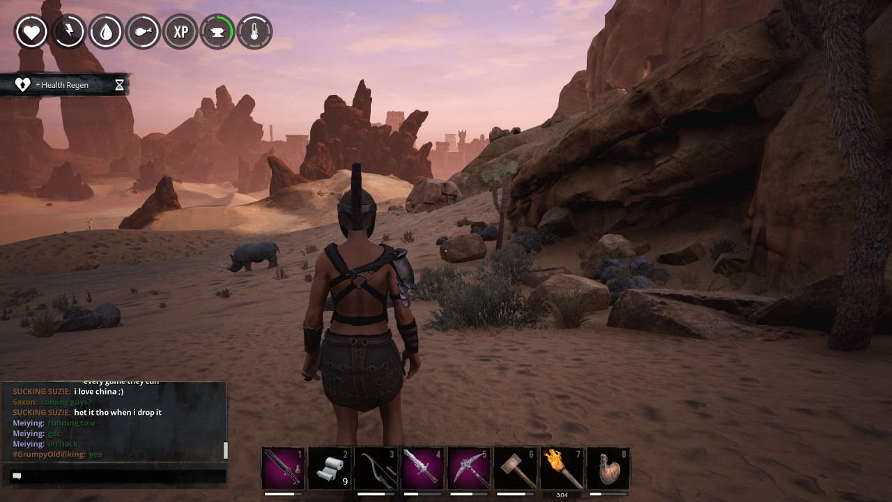 Conan Exiles Speed running hacker - YouTube