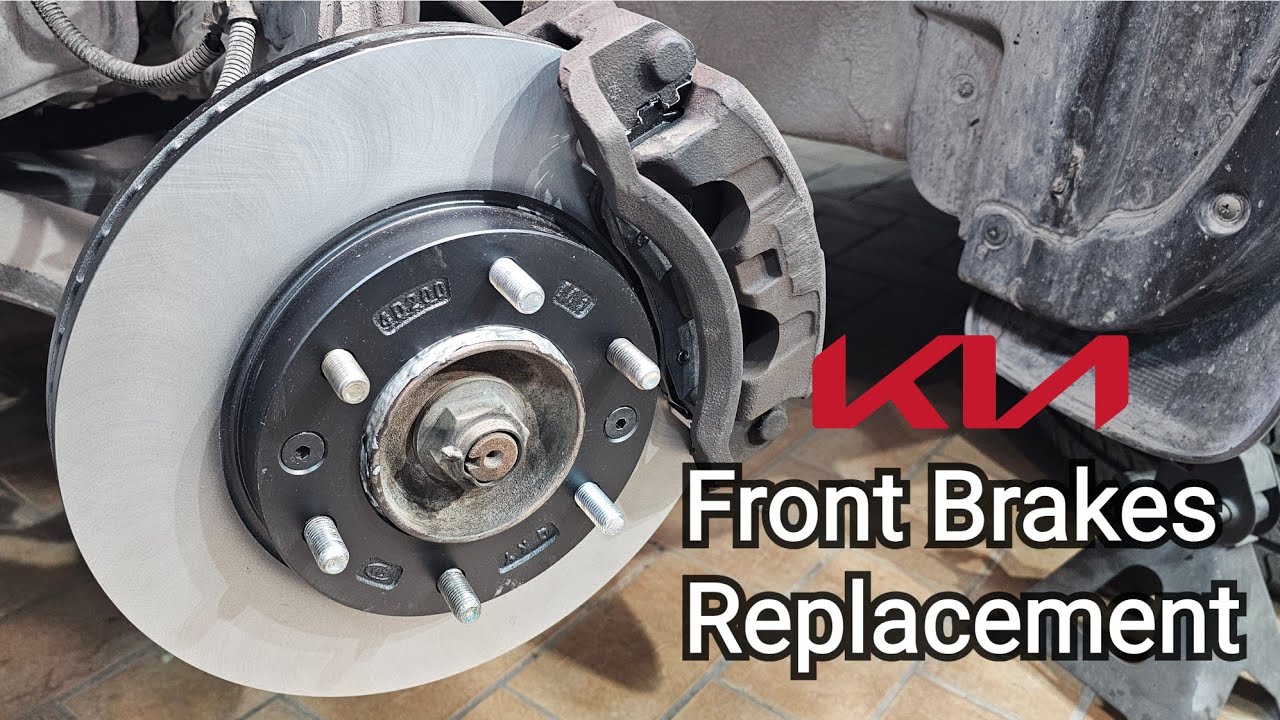 Front Brakes Replacement | Kia Carnival Sedona VQ - YouTube