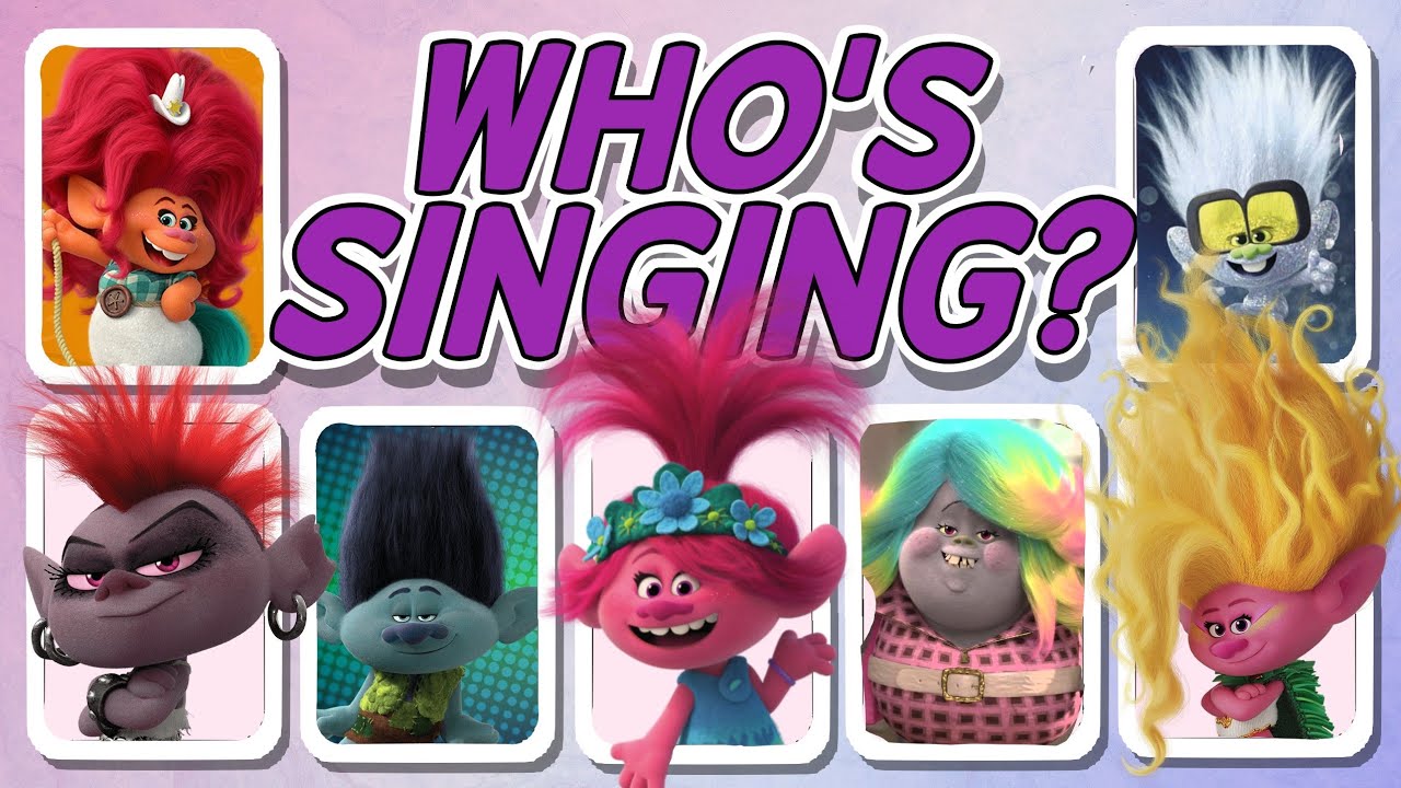 Who's Singing Quiz for kids - Songs from Trolls - YouTube
