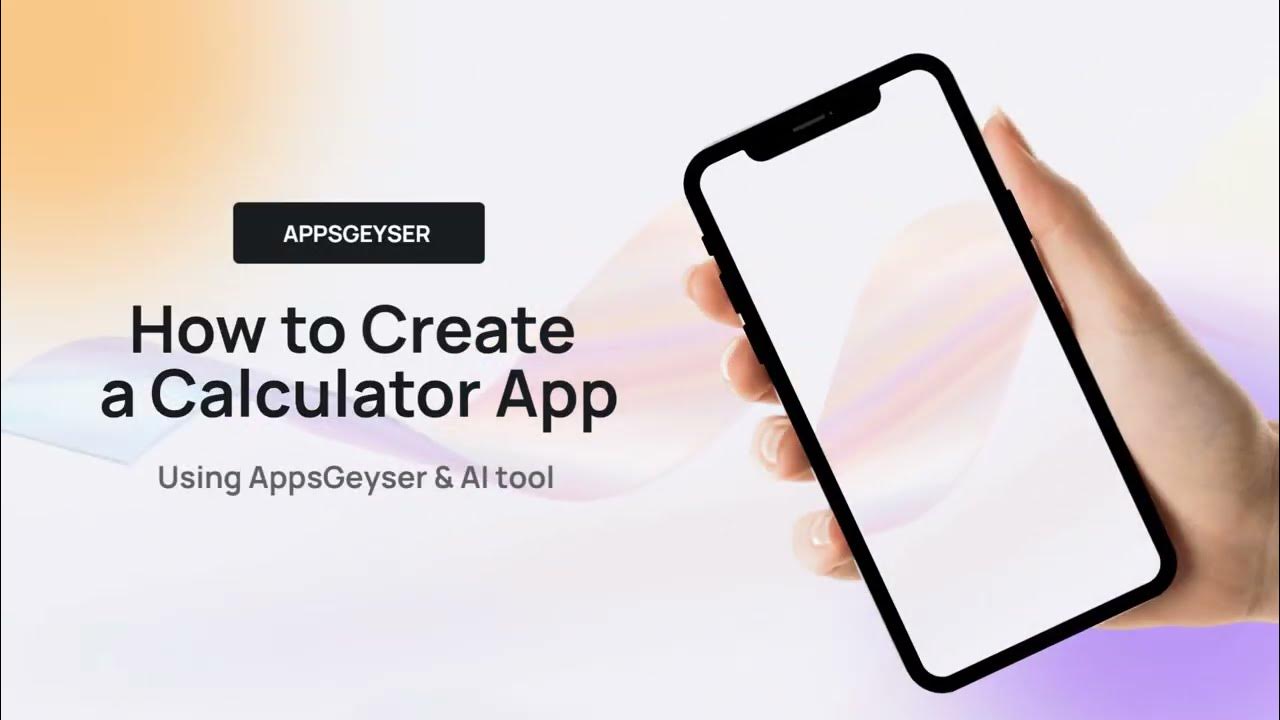 Tutorial | Calculator app ‑ How to create a mobile app with AI & App ...
