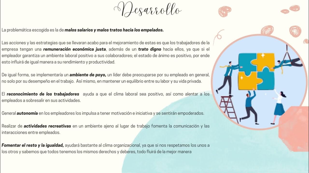 Actividad 6 - Tarea Acciones y estrategias para mejorar el ambiente y clima organizacional - YouTube