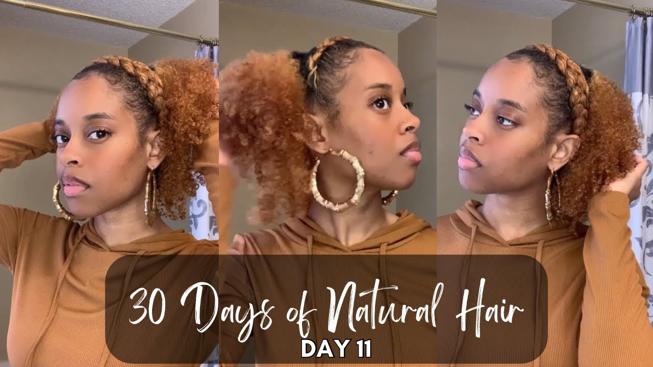 Cute SIMPLE Hair Tutorial | 30 Days of NATURAL HAIR | Shawn Dawn - YouTube