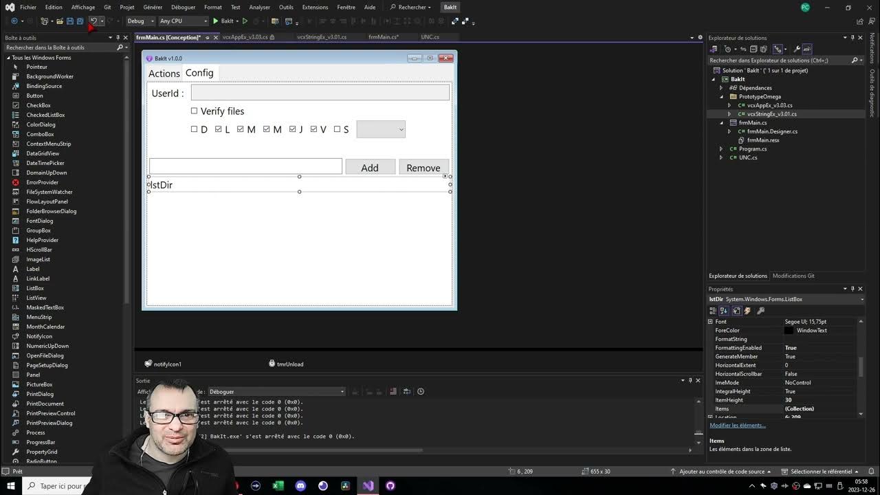 ListBox bug in Visual Studio 2022, v17.8.3 - YouTube