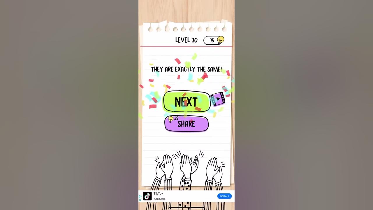 Brain Test - Level 30 Walkthrough - YouTube