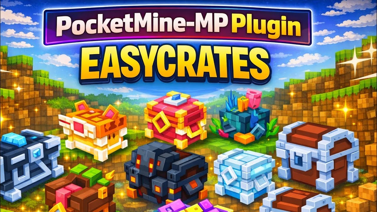 EasyCrates - PocketMine Plugin | PM5 - YouTube