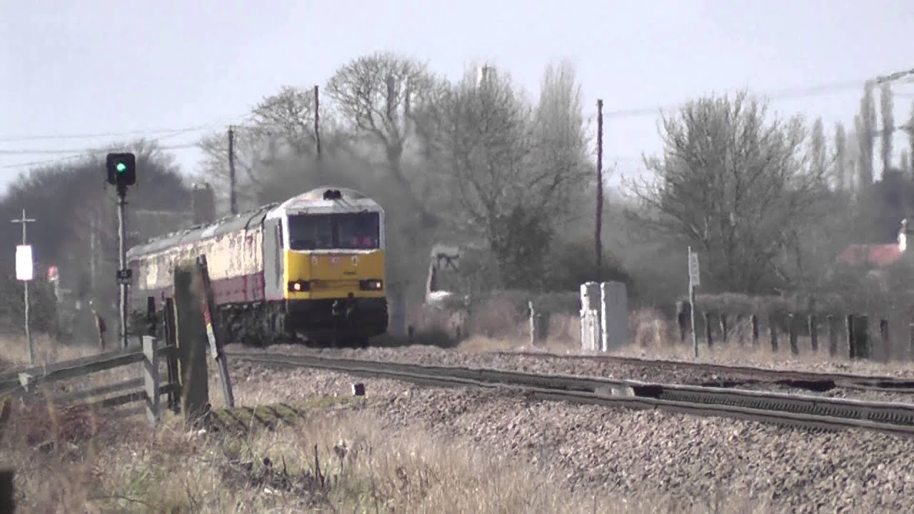 TATA liveried Class 60 60099 working the Lincolnshire Coaster Railtour ...