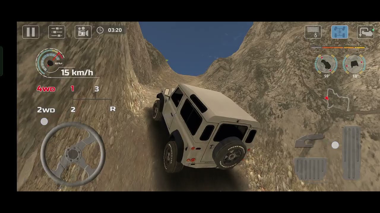 off road drive pro truck mountain drive 😲😲#mountains #truck #games # ...