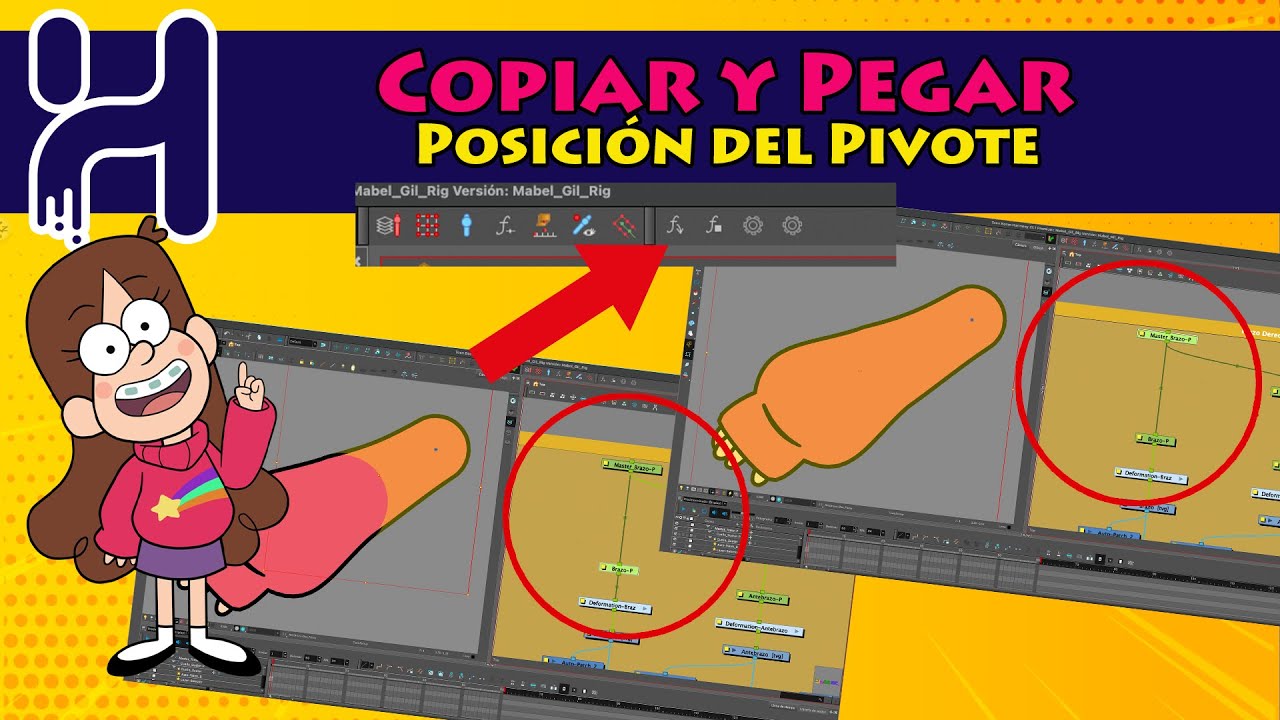 Copiar y Pegar la Posición del Pivote - ToonBoom - YouTube
