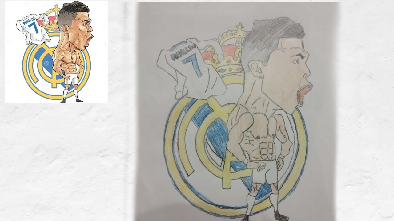 DRAW PERFECT RONALDO AND REAL MADRID suii ️👆 - YouTube
