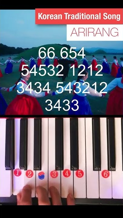🇰🇷 ARIRANG (korean traditional song) PIANO LESSON #2 - YouTube