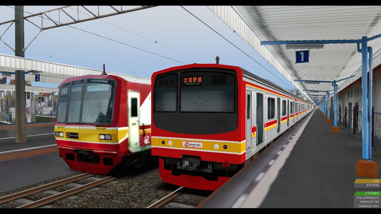 OpenBVE - KAI Commuter Tangerang Line - JR 205-5000 ex.Musashino Line ...