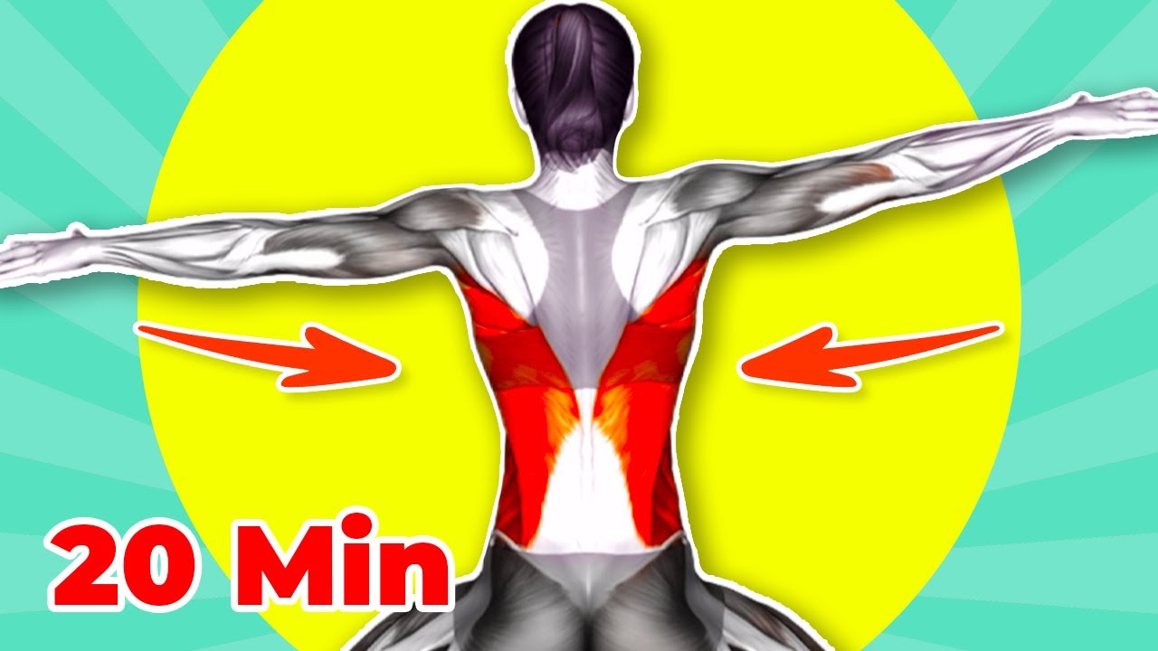 Easy No-Equipment Standing Workout to Burn Back Fat Quickly! - YouTube